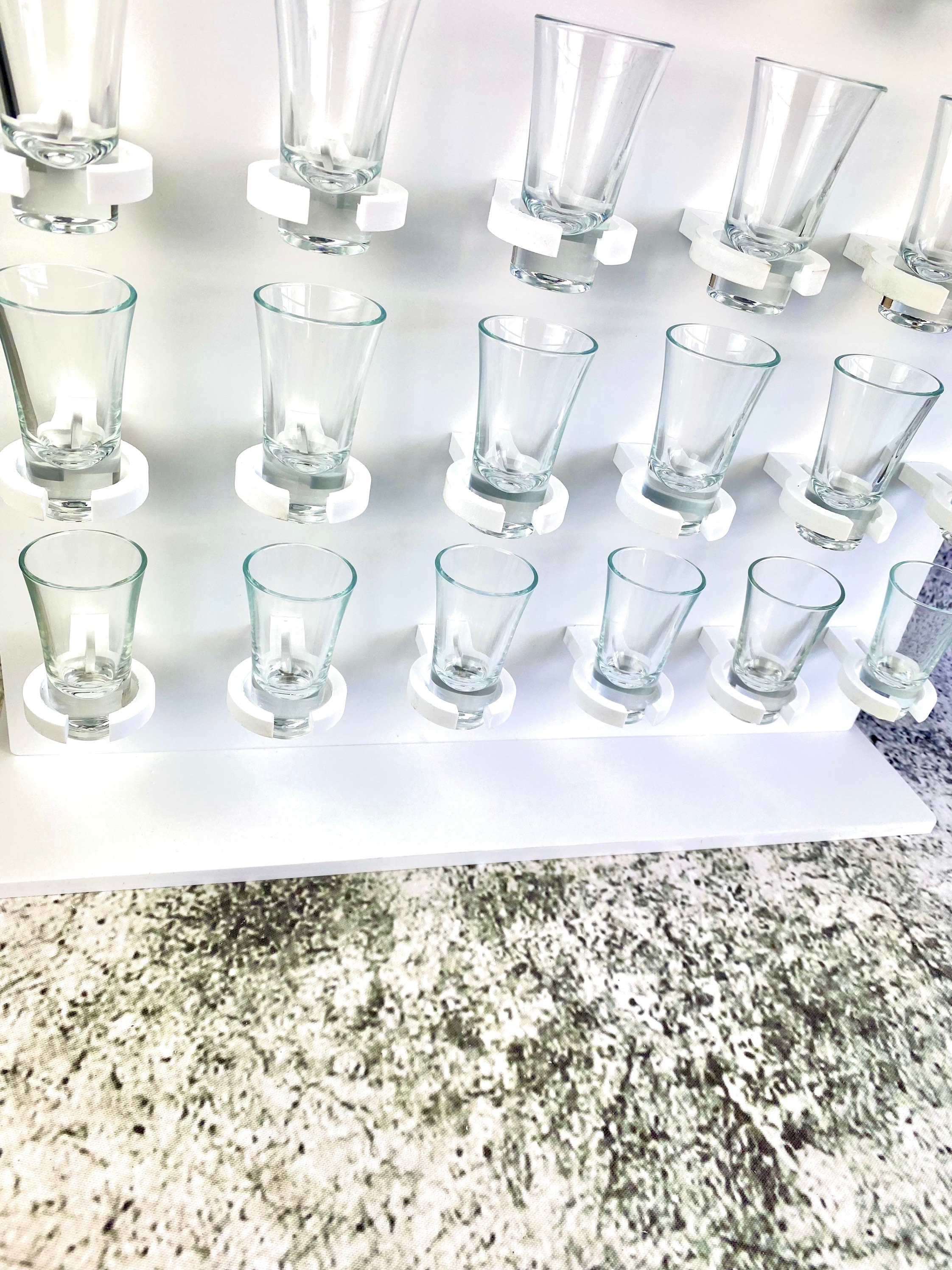 Shot Wall Shot Stand Shots Wall Various Size Options. White - Etsy Canada