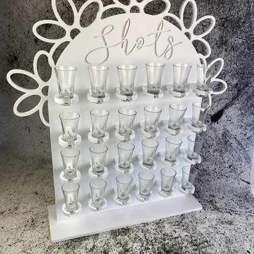 Shot Wall Stand Shot Stand White 10mm Waterproof Plastic. - Etsy