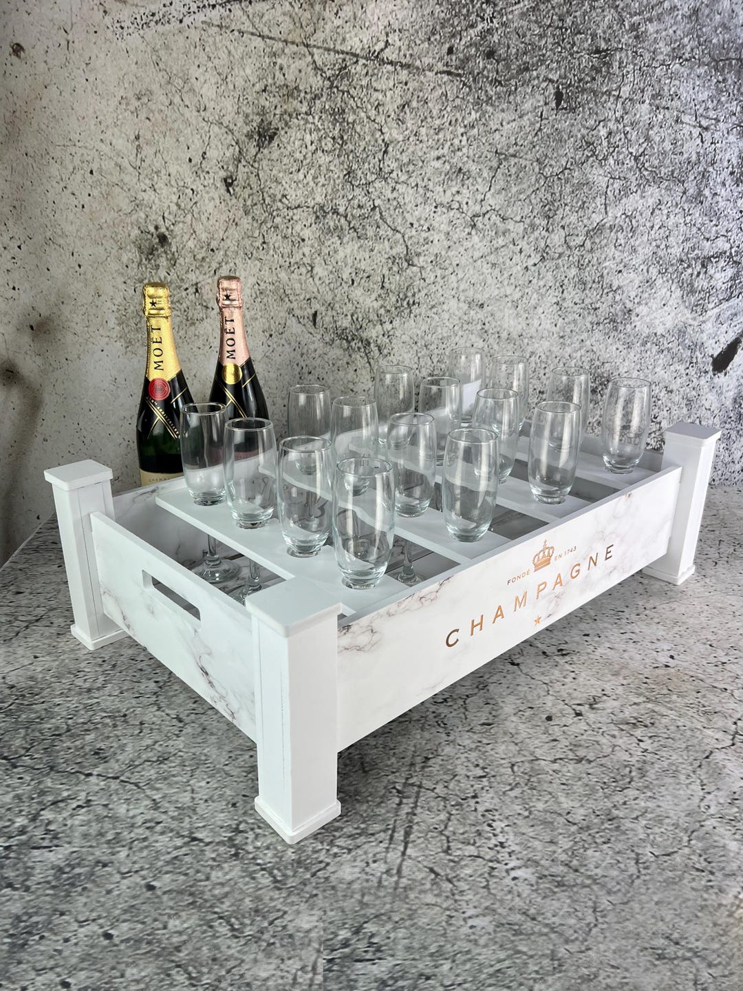 Champagne Crate Palette, Flute Crate, Champagne Stand, Champagne Wall ...