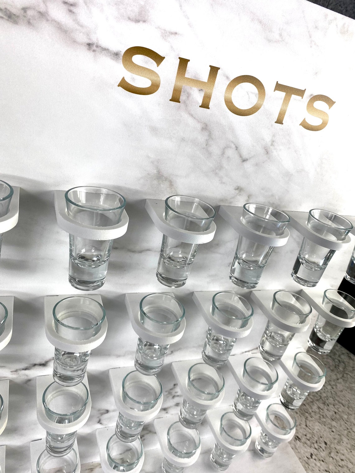 Shot Wall Shot Stand Shots Wall Various Size Options. White - Etsy
