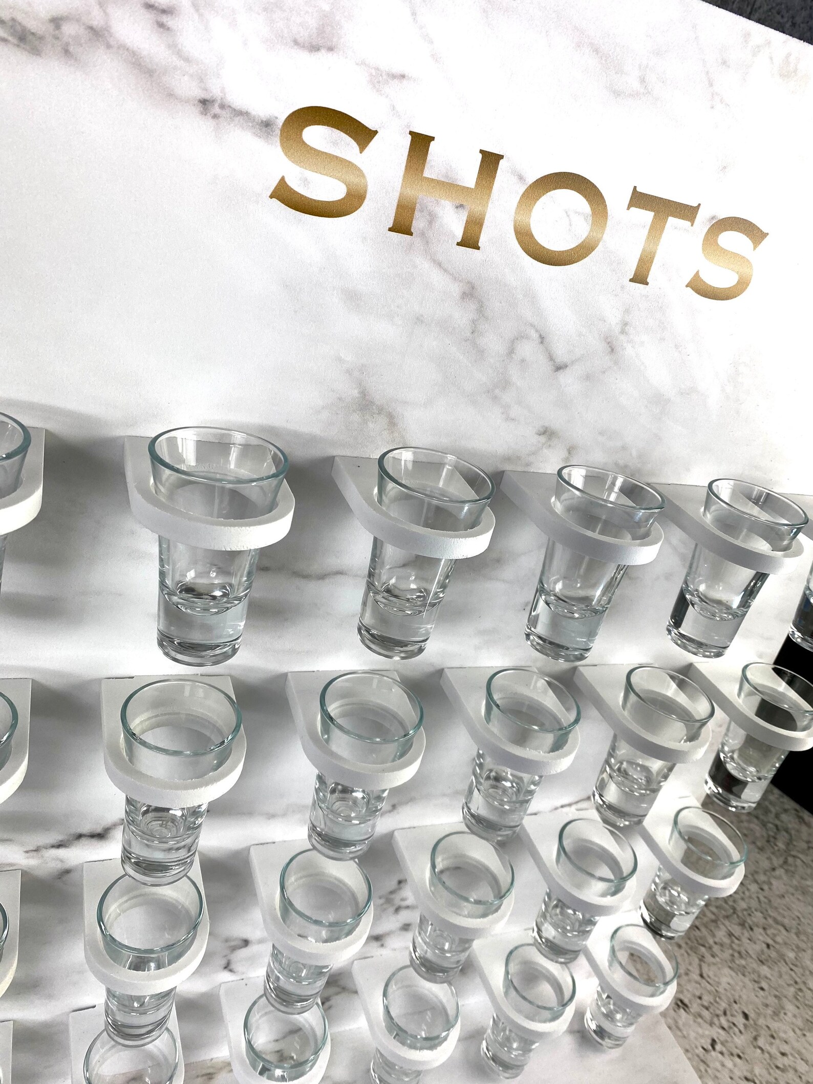 Shot Wall Shot Stand Shots Wall Various Size Options. White - Etsy