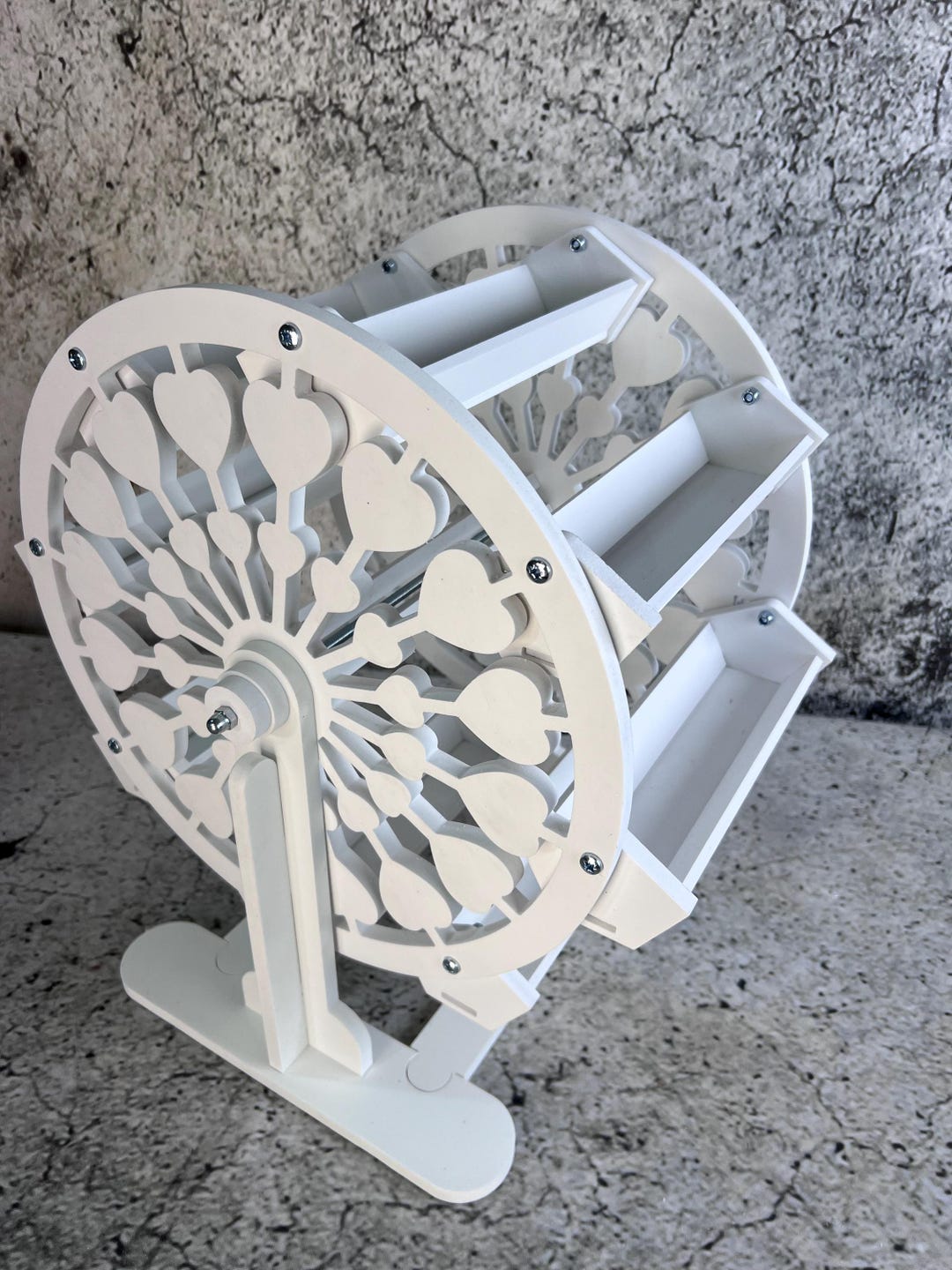 Rotating Candy Cart Ferris Wheel: White PVC Display Stand - Etsy