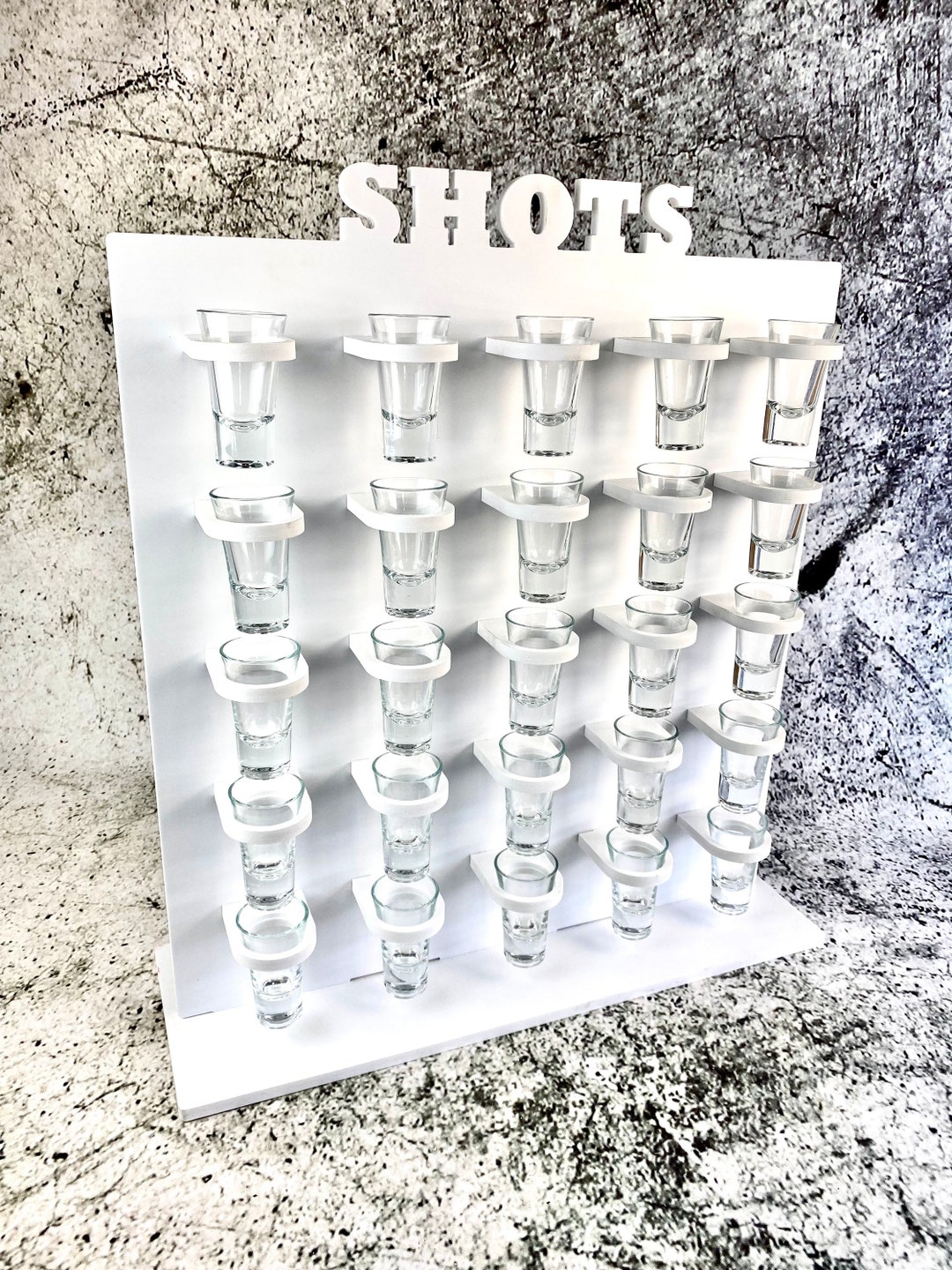 Shot Wall Shot Stand Shots Wall Various Size Options. White Waterproof ...