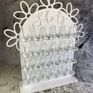 Shot Wall Stand, Shot Stand White 10mm Waterproof Plastic. Flower Edge ...