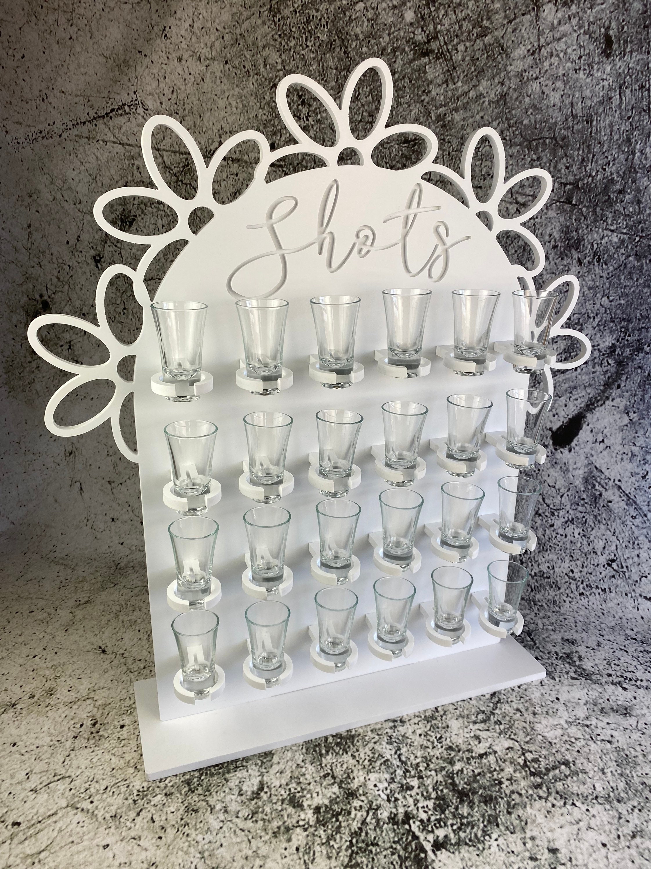 Shot Wall Stand Shot Stand White 10mm Waterproof Plastic. - Etsy