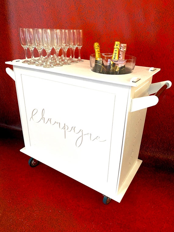 Champagne Cart Trolly Drinks Cart Trolly Candy Cart Drinks | Etsy