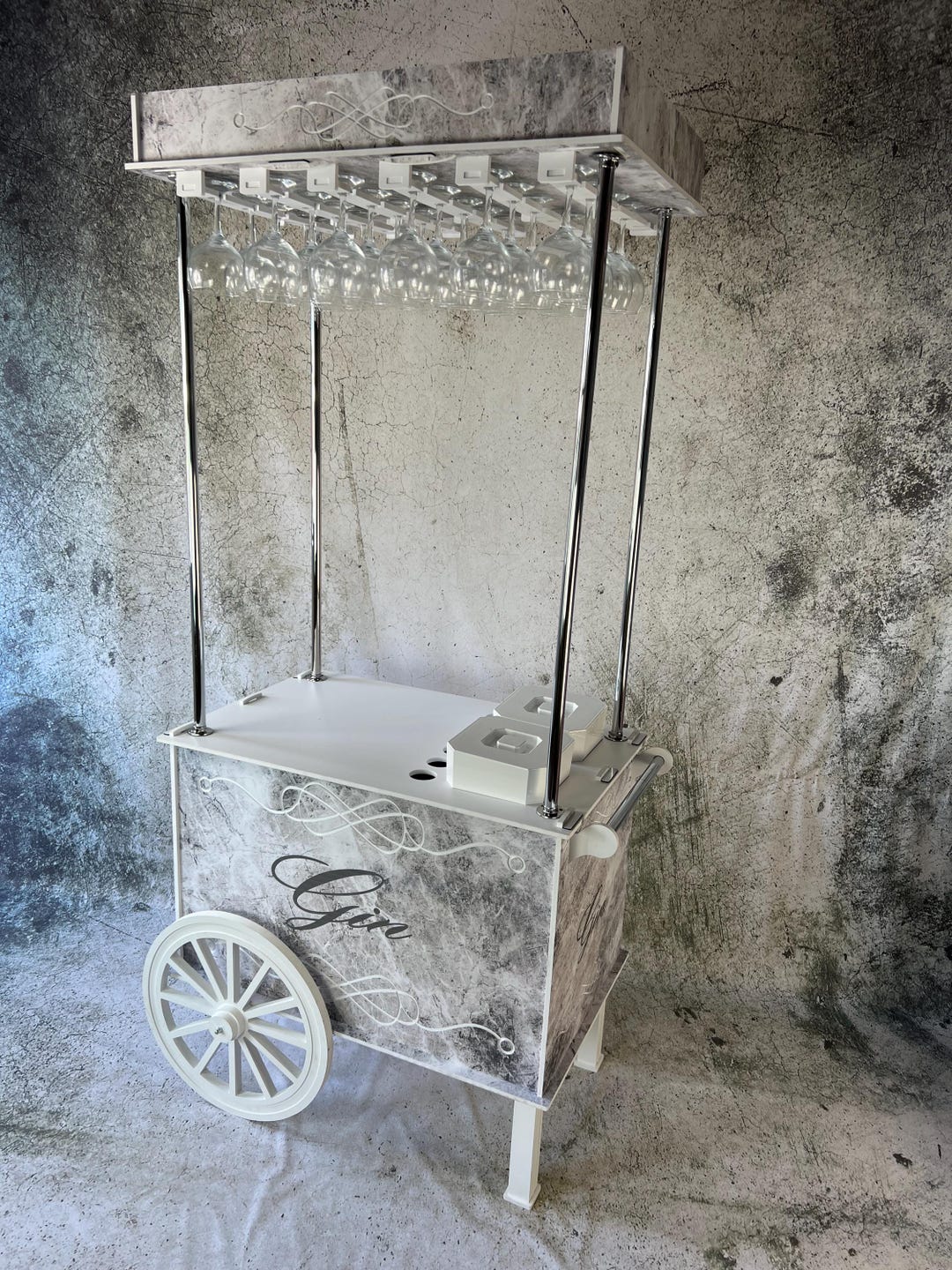 Gin Cart, Drinks Cart, Gin Bar. Gin Wall, Gin Stand Floorstanding 6.7ft ...