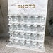 Shot Wall Shot Stand Shots Wall Various Size Options. White Waterproof ...