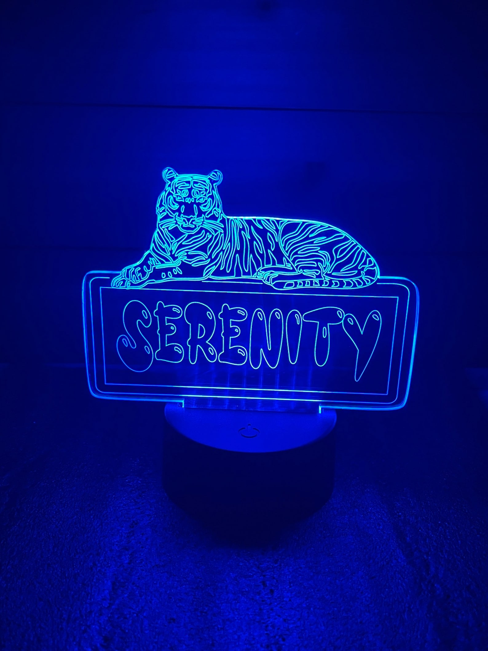 Personalized Tiger 3D Light (multi-color) - Etsy