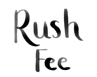 PRODUCTION RUSH Fee 2-4 Days MA - Etsy