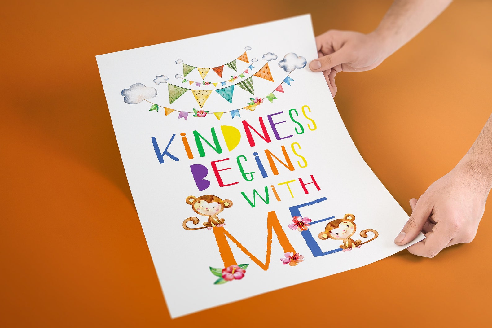 Kindness Begins With Me Quote Poster Quote Wall Art Wall - Etsy