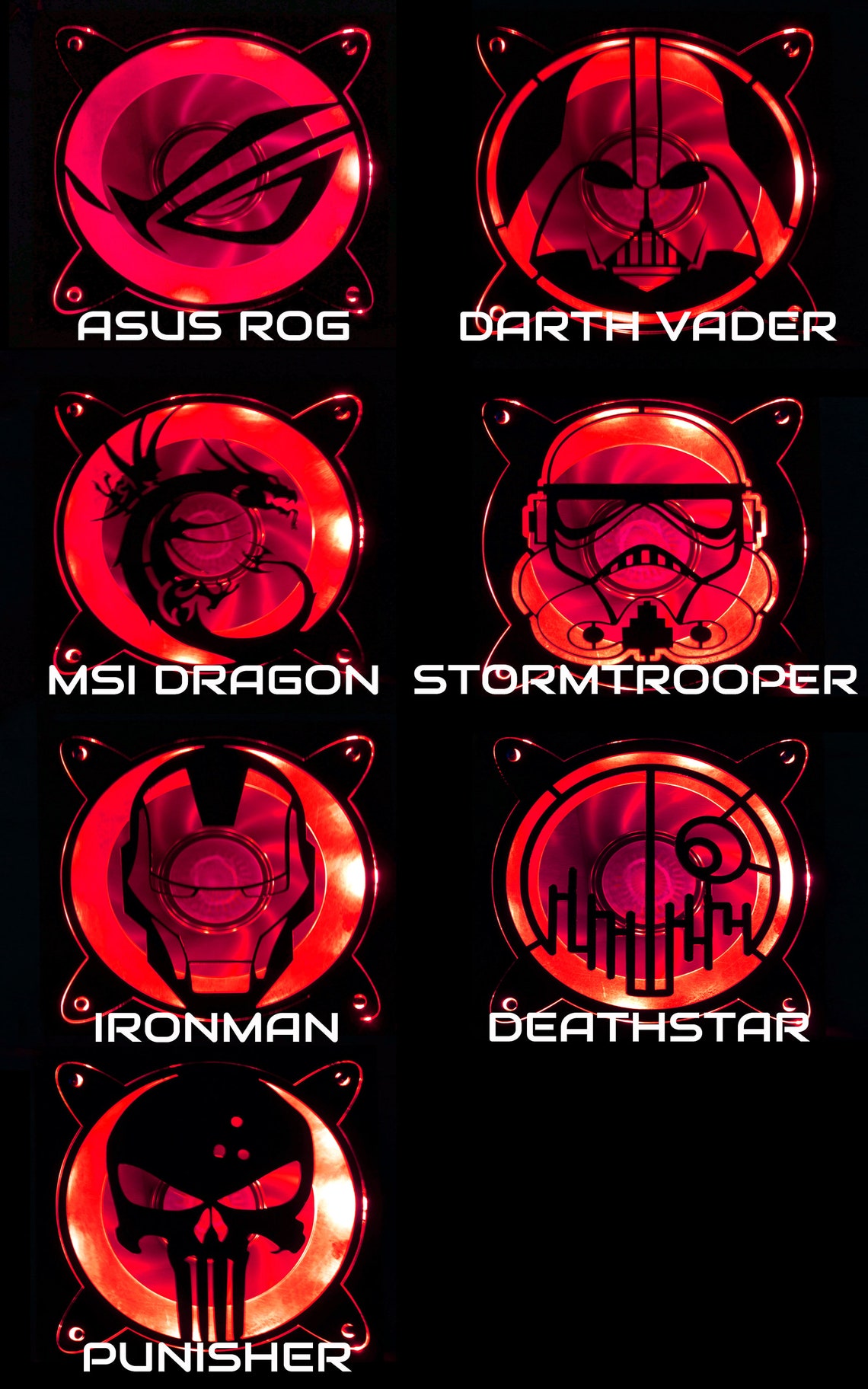 Custom Laser Cut PC Fan Grill | Etsy Canada