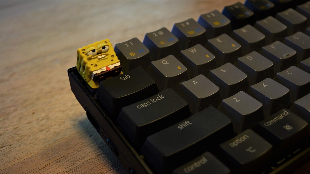 Spongebob Squarepants - Artisan Custom Cherry MX Keycap - Etsy