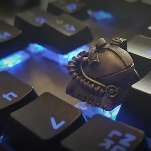 Atompunk Armor Helmet - Cherry MX Artisan Keycap - Etsy