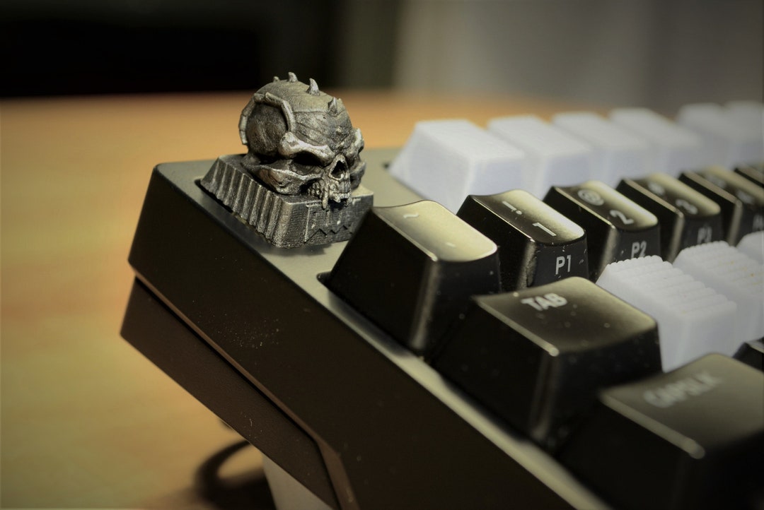 Demon Skull - Doom Artisan Custom Cherry MX Keycap - Etsy