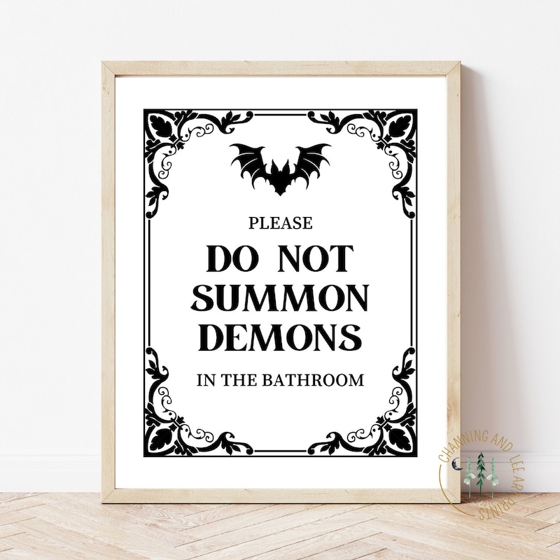 Halloween Bathroom Sign - Etsy