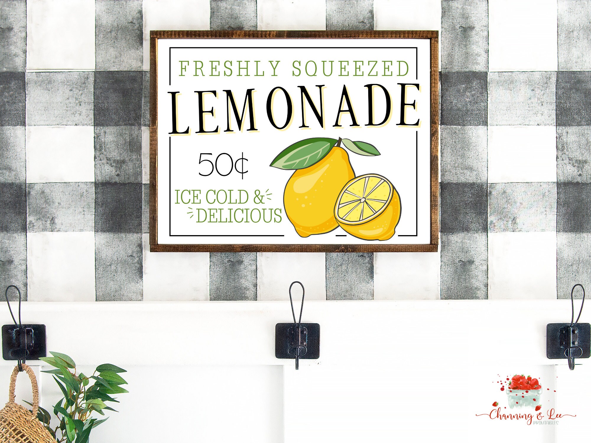 Lemon Decor PRINTABLE / Lemonade Sign / Summer / Lemon Kitchen | Etsy