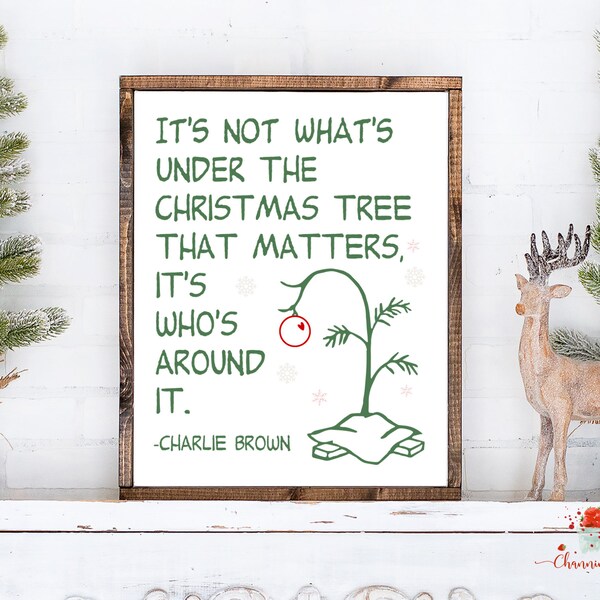 Charlie Brown Christmas Sign - Etsy