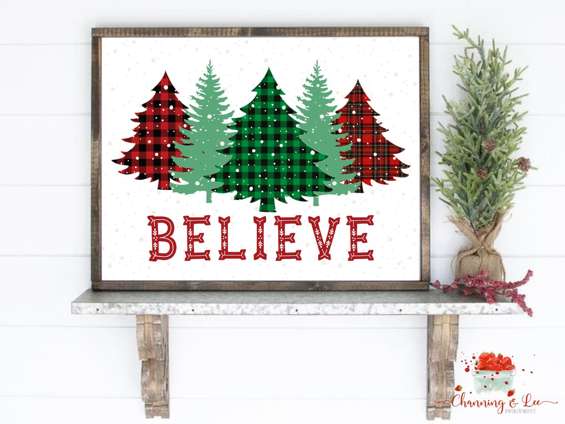 Christmas Decorations / Buffalo Plaid Christmas Decor / - Etsy