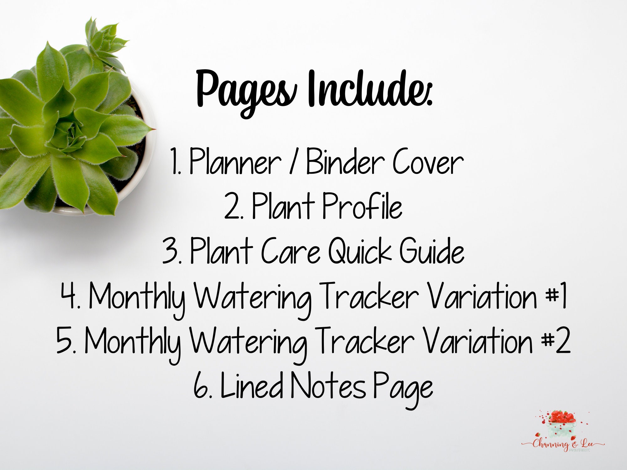 Plant Care Tracker PRINTABLE / Houseplant Care Log / Indoor - Etsy