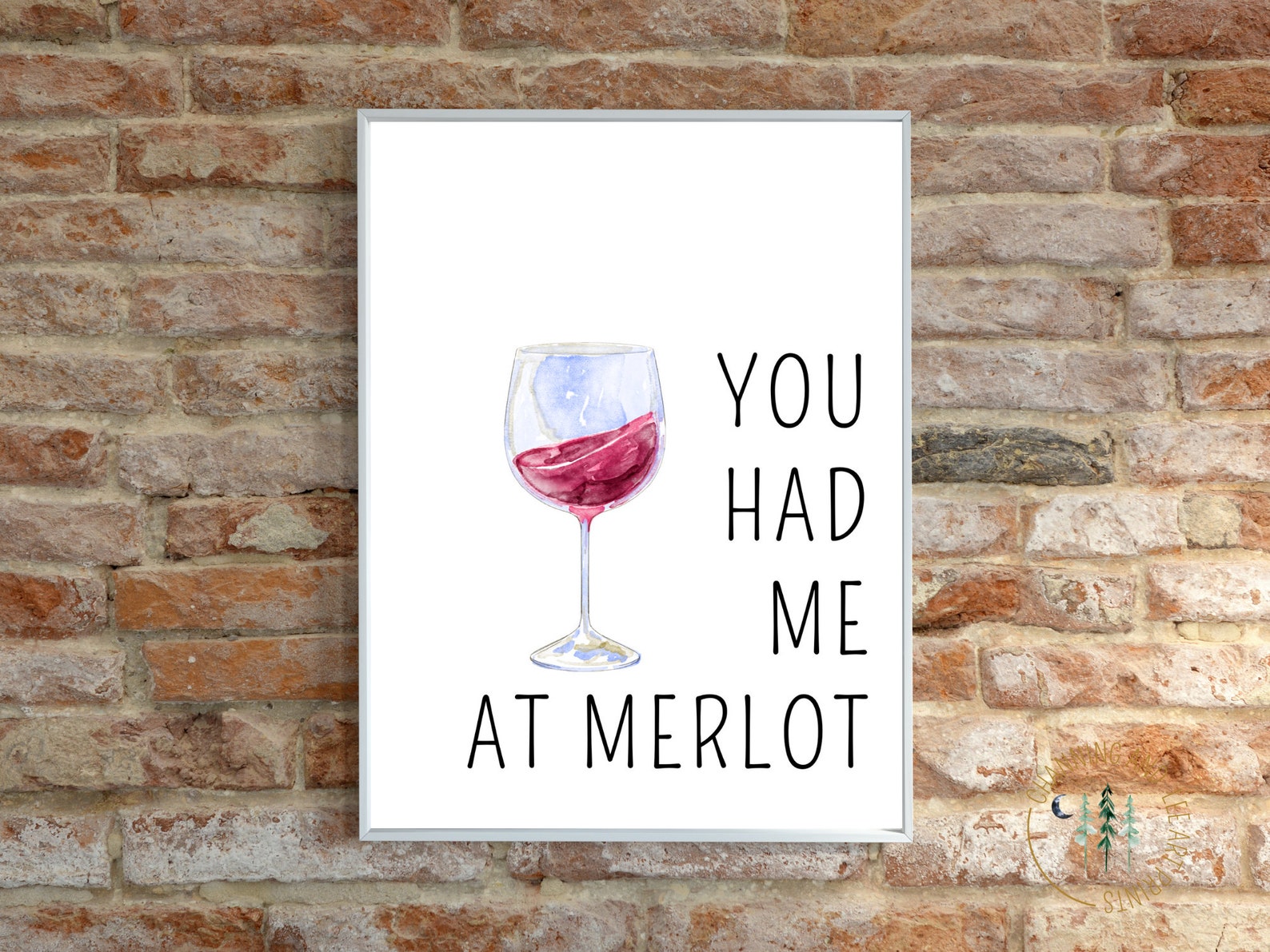 You Had Me at Merlot / Wine / Wine Decor / Kitchen Decor / Bar - Etsy