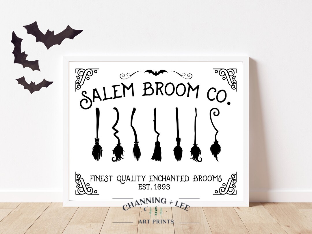Hocus Pocus Decor / Salem Broom Company Sign / Halloween Decor ...