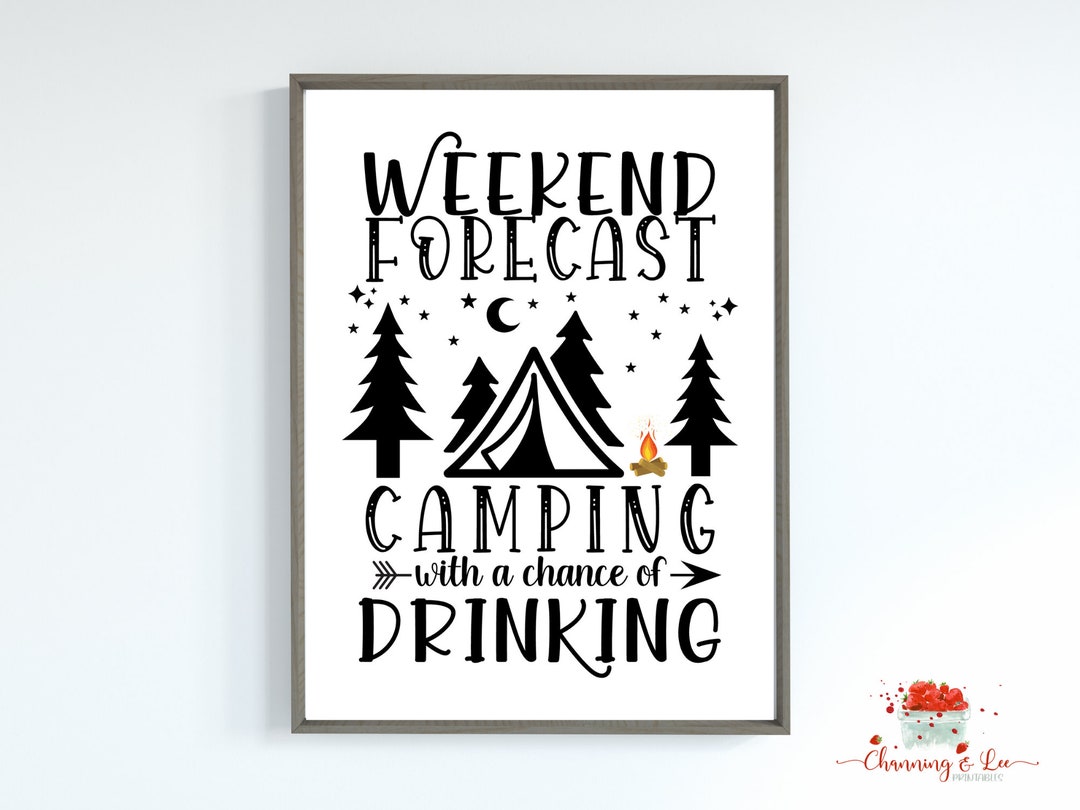Camping Decor / Bar Cart Accessories / Signs / Camping / - Etsy