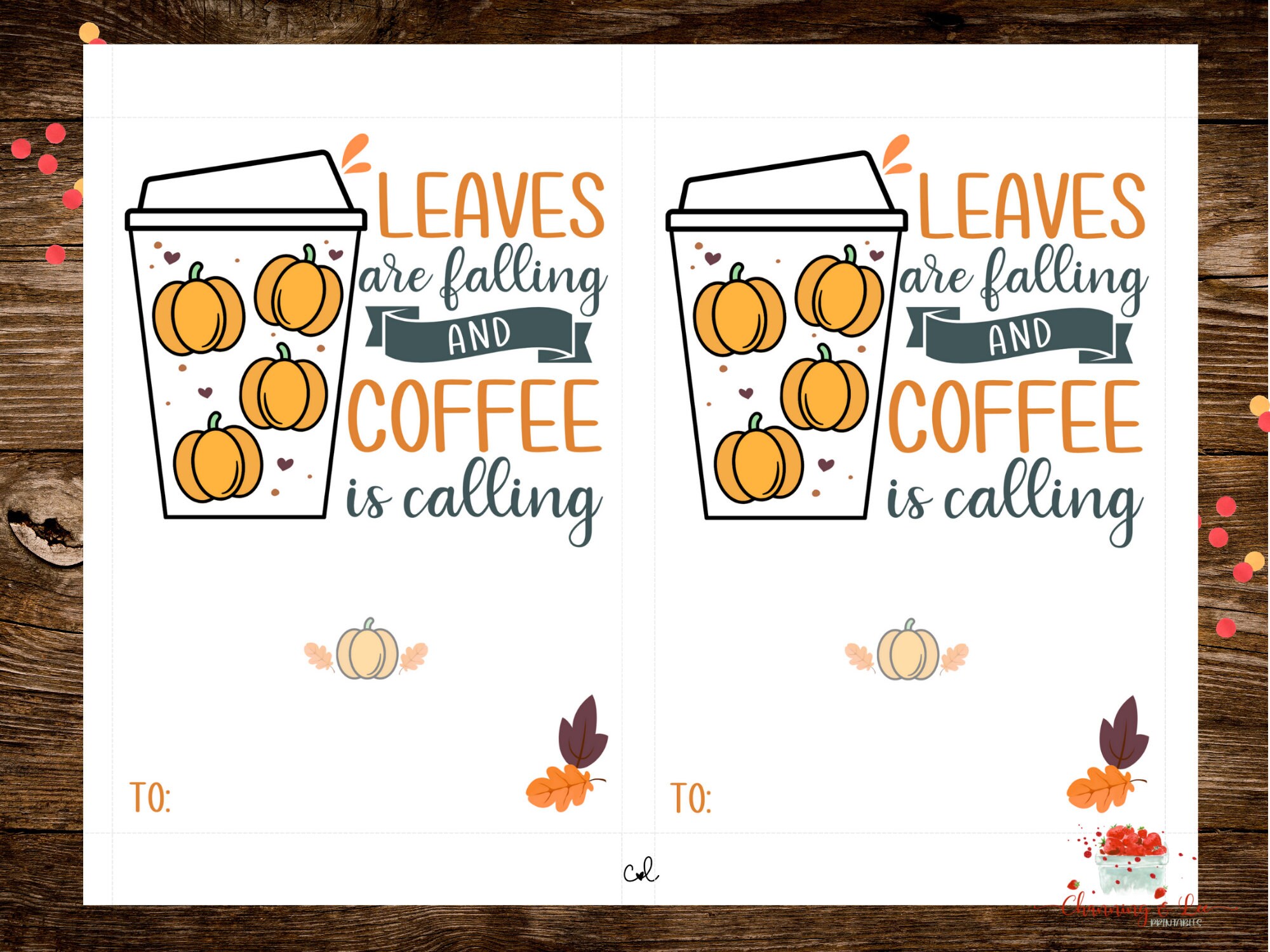 PRINTABLE Coffee Gift Card Holder / Back to School / First Day of ...