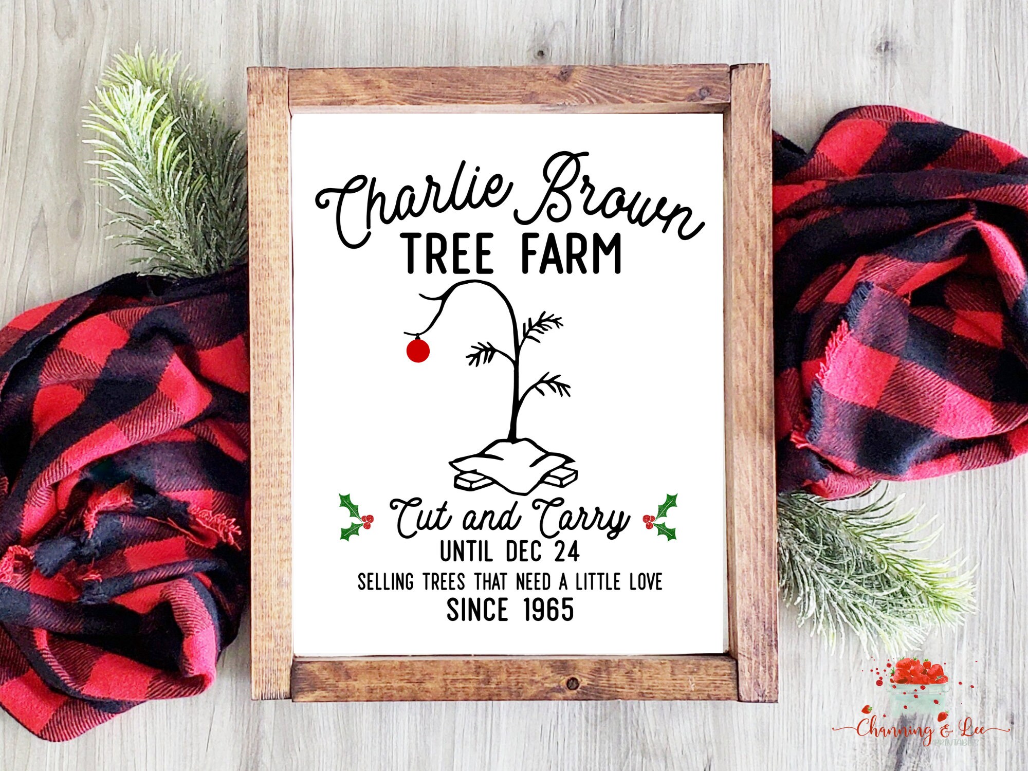 Charlie Brown Tree Farm, Christmas Decorations, Snoopy Christmas Print ...