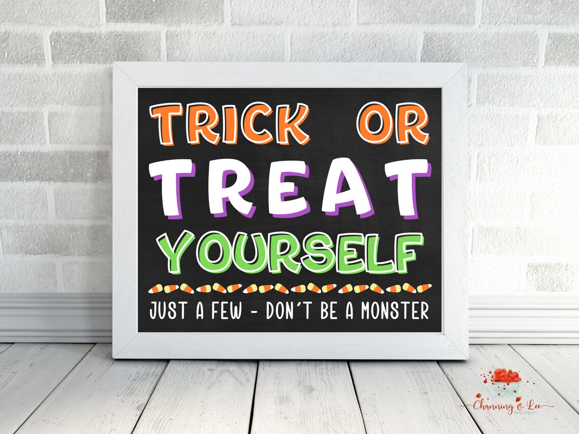 Please Take One Halloween Candy Sign / Trick or Treat / - Etsy