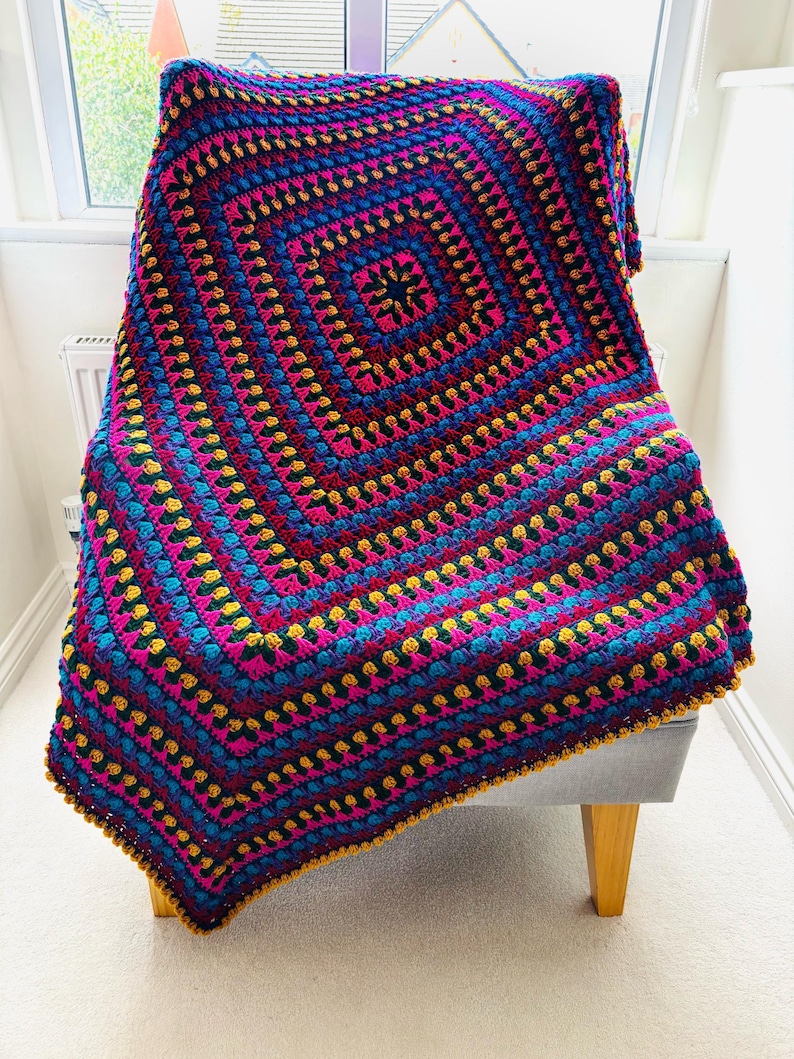 Crochet Pattern ~ Cuddle up Blanket ~ Crochet Blanket Pattern ~ UK and ...