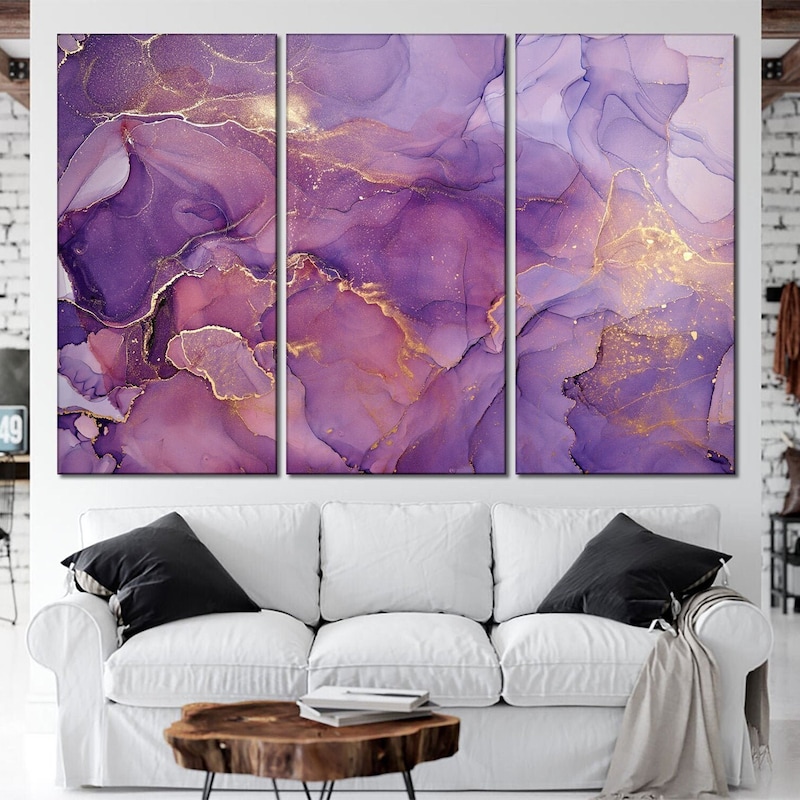Purple Wall Art - Etsy