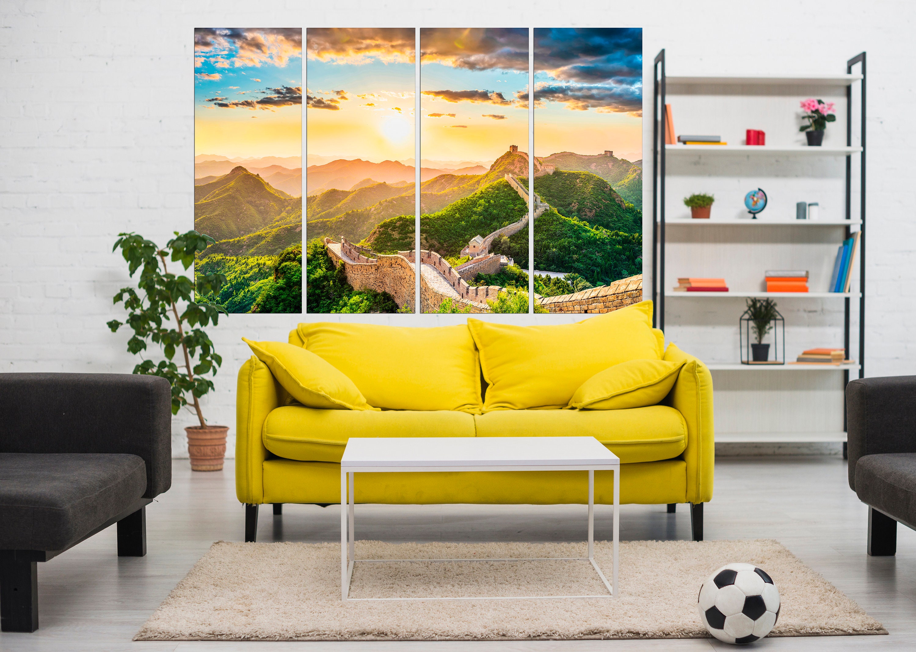 Great Wall of China wall art Great Wall of China canvas print | Etsy