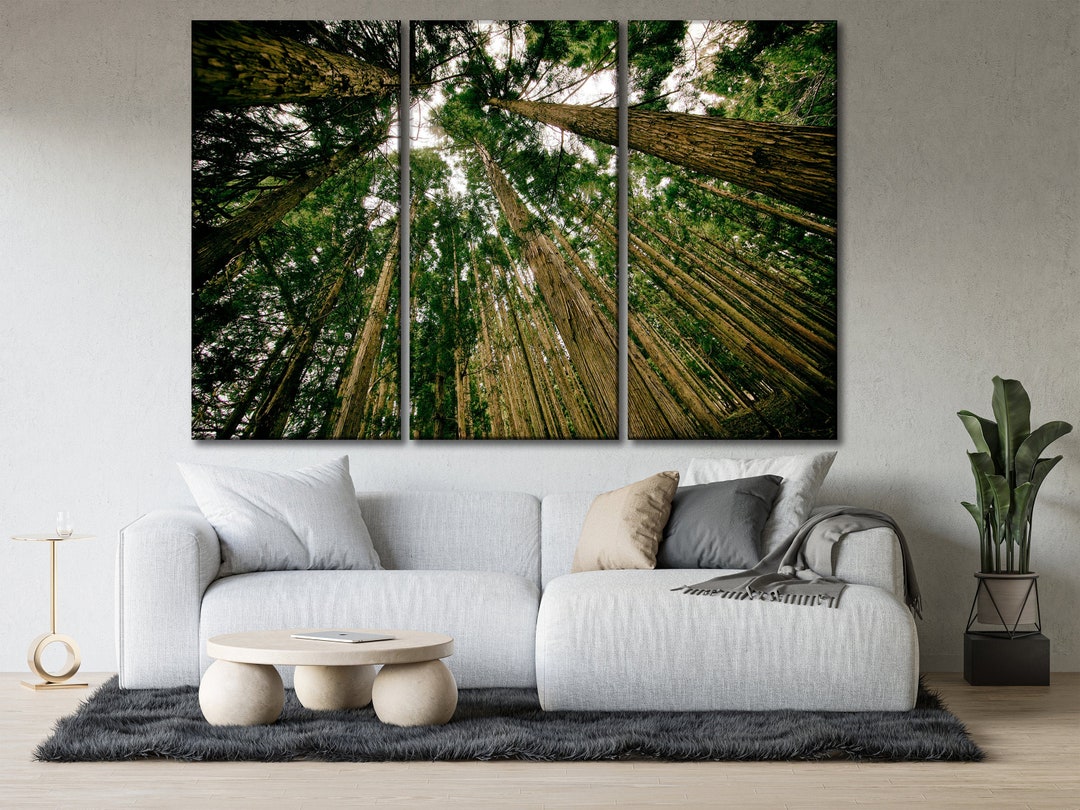 Tree Wall Art Forest Canvas Wall Art Branches of Trees Art Tree Canvas ...