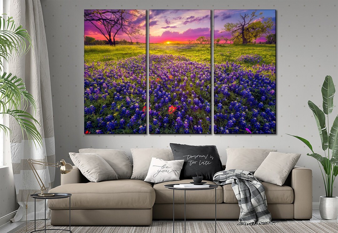 Texas Hill Country Canvas Wall Art Spring in Texas Canvas Texas Wall ...