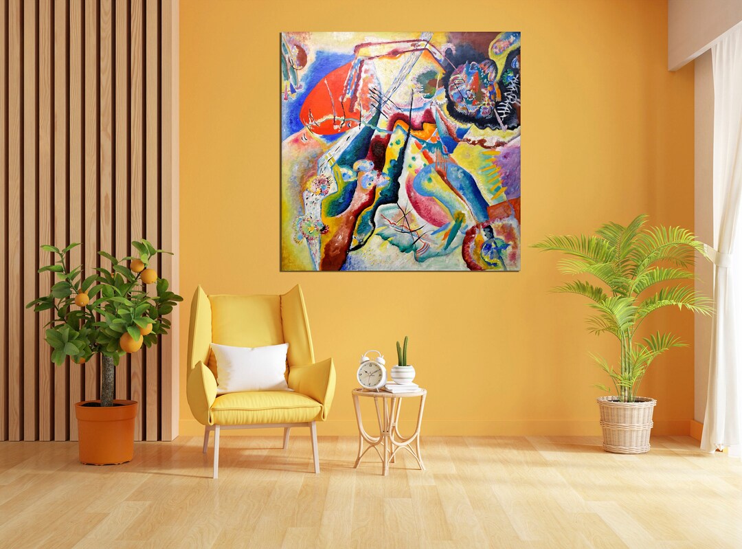 Improvisation - Kandinsky Art Print Geometric Artwork Abstract Canvas ...