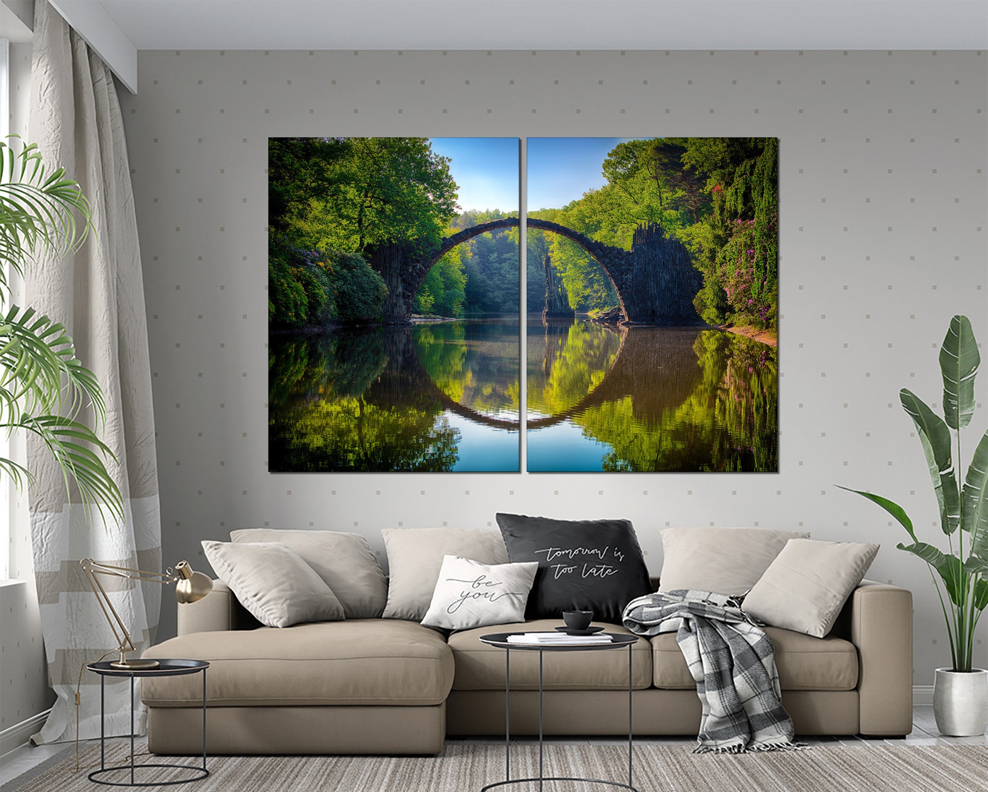 Stone Bridge Wall Art Devils Bridge Canvas Art Forets Canvas | Etsy