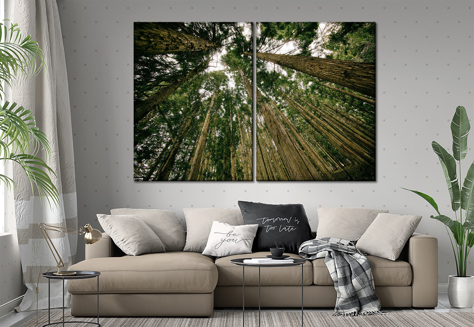 Tree Wall Art Forest Canvas Wall Art Branches of Trees Art - Etsy