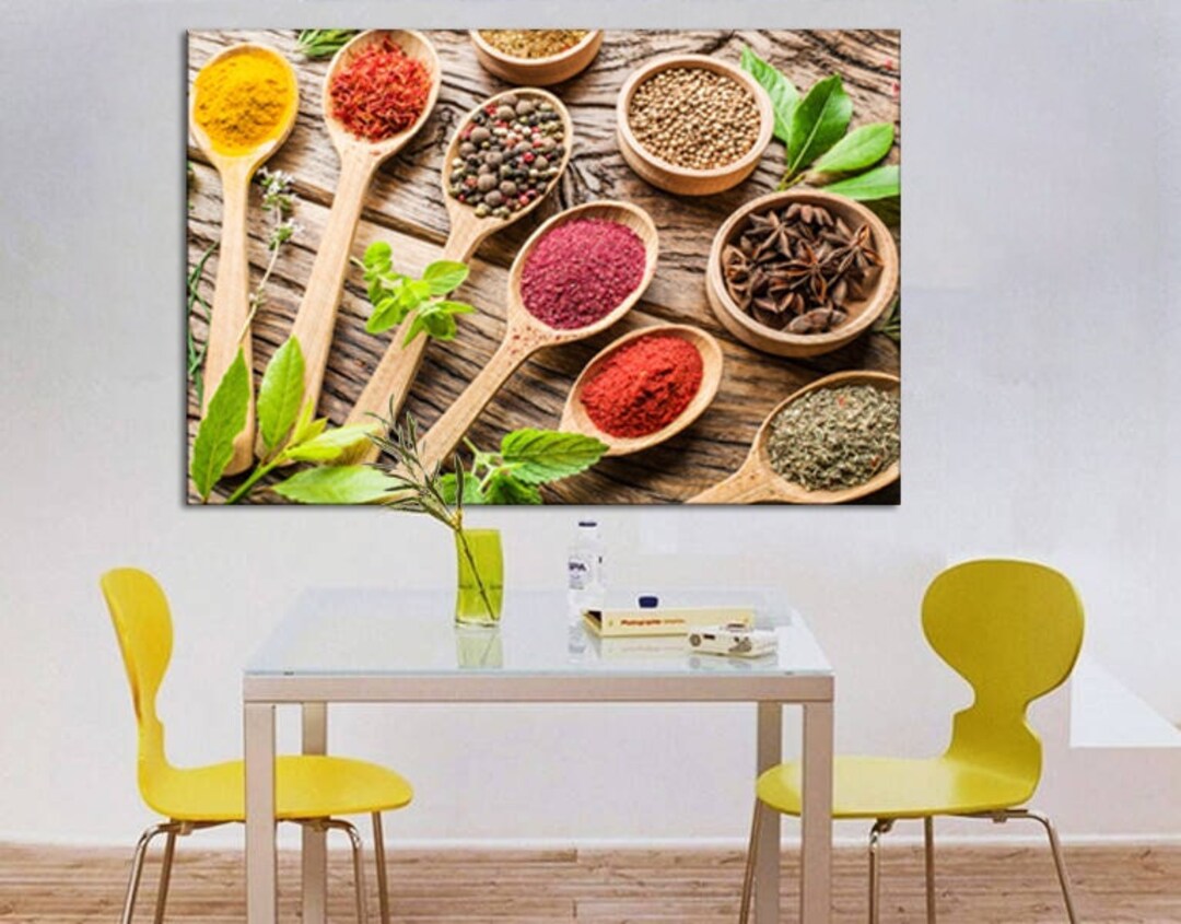 Spice Wall Art Kitchen Large Dine Room Wall Art Kitchen Wall - Etsy