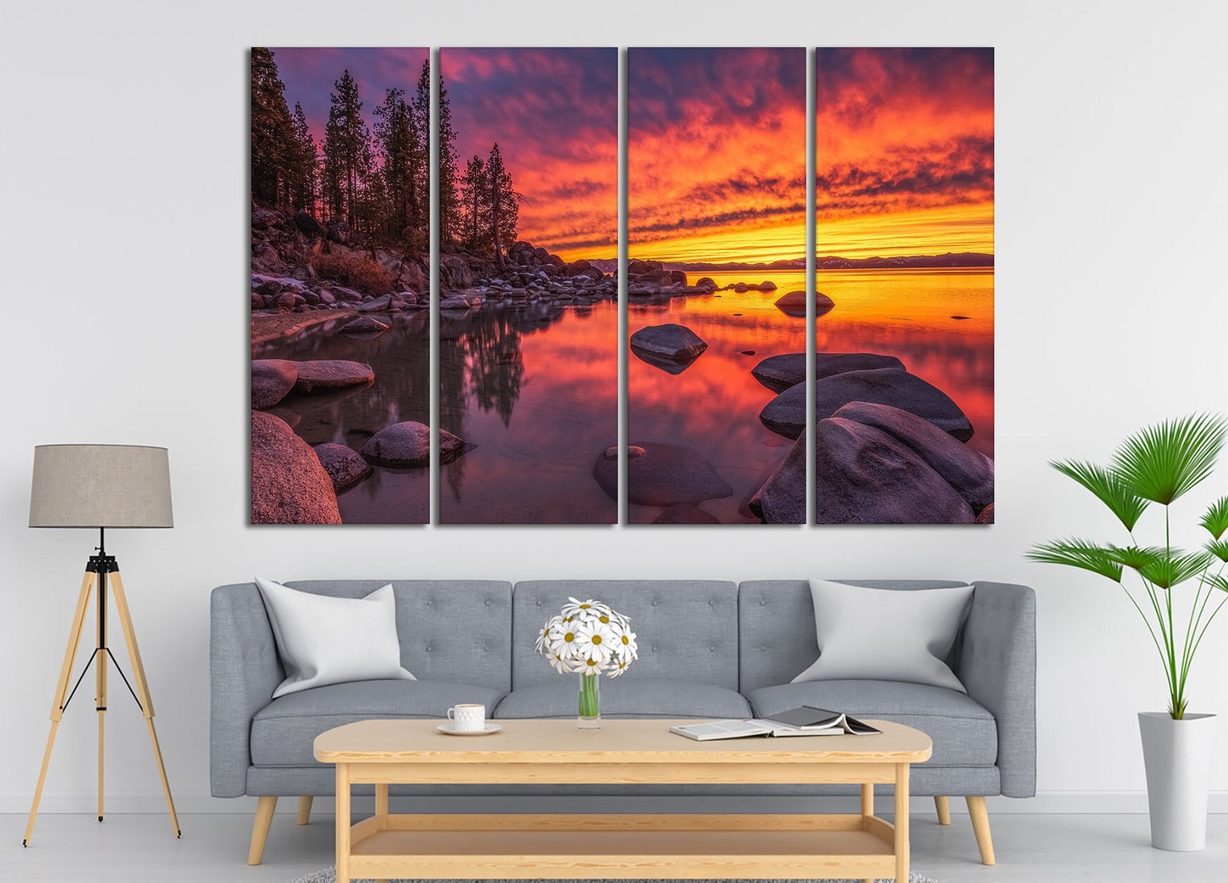 Sunset Canvas Wall Art - Etsy