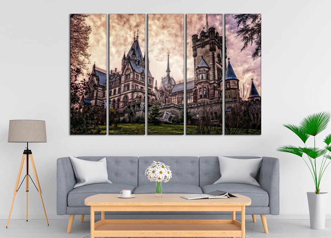 Drachenburg Castle Canvas Wall Art Germany Castle Wall Art Neogothic ...