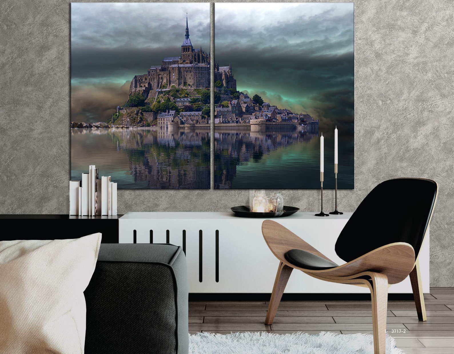 Fantasy Castle Wall Art Castle on the Lake Canvas Print - Etsy