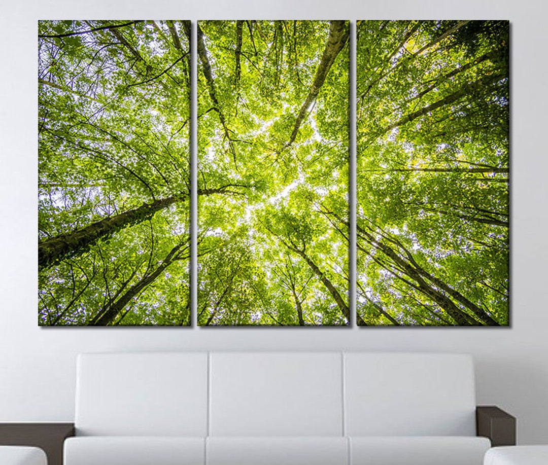 Trees Wall Art Branches of Trees Art Tree Print Art Forest Canvas Print ...