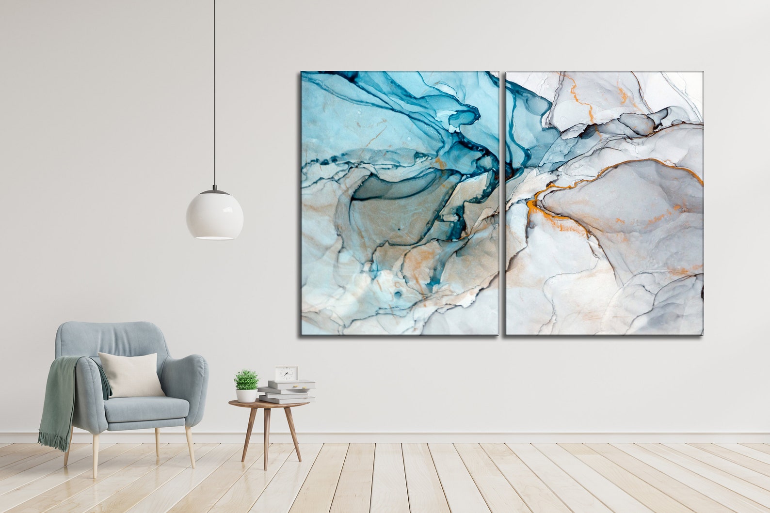 Marble Wall Art Abstract Canvas Wall Art Modern Canvas Art Marble ...
