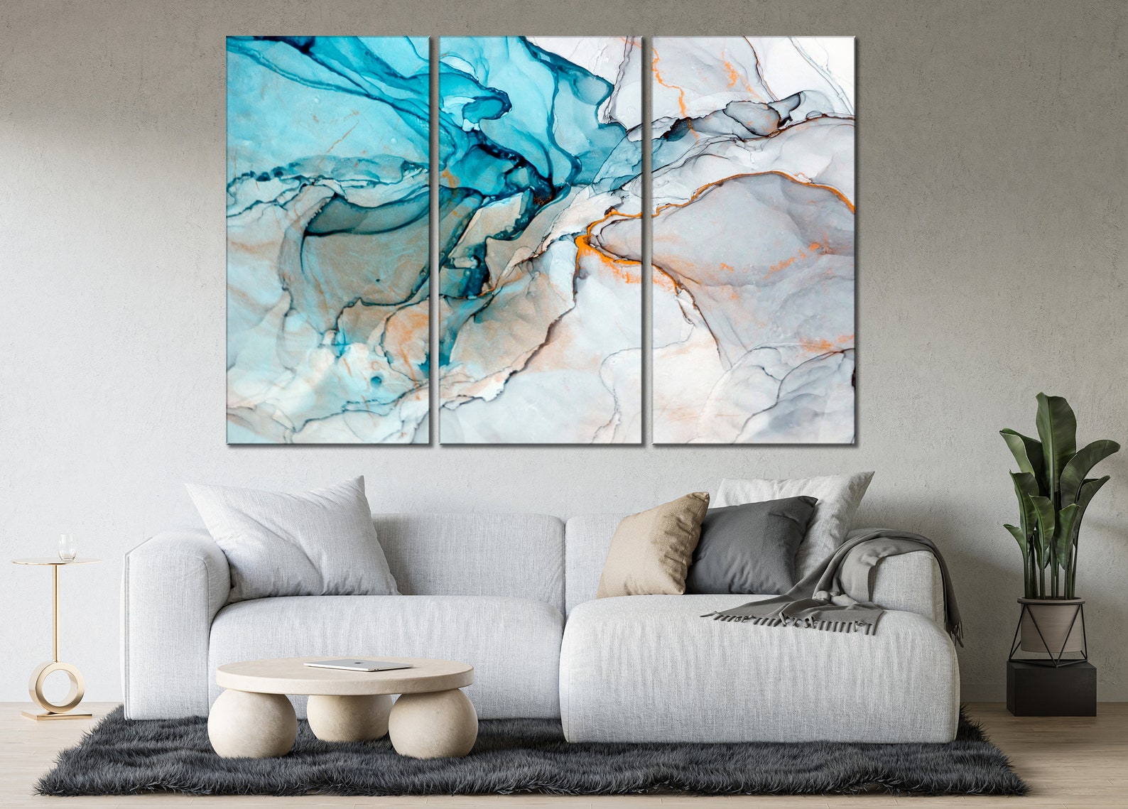 Marble Wall Art Abstract Canvas Wall Art Modern Canvas Art | Etsy