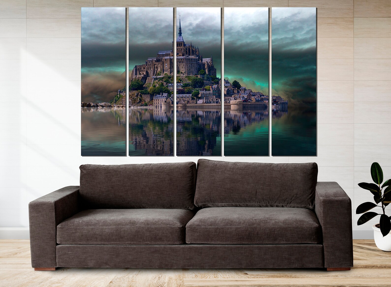 Fantasy Castle Wall Art Castle on the Lake Canvas Print - Etsy