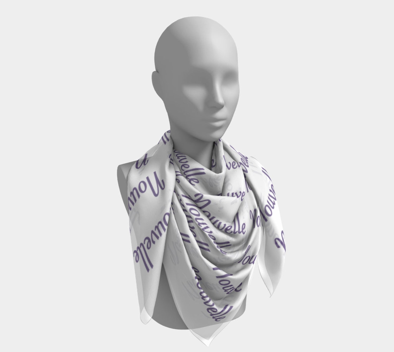 Customized Silk Scarf Gift, Your Company Name on a Scarf, Personalized ...