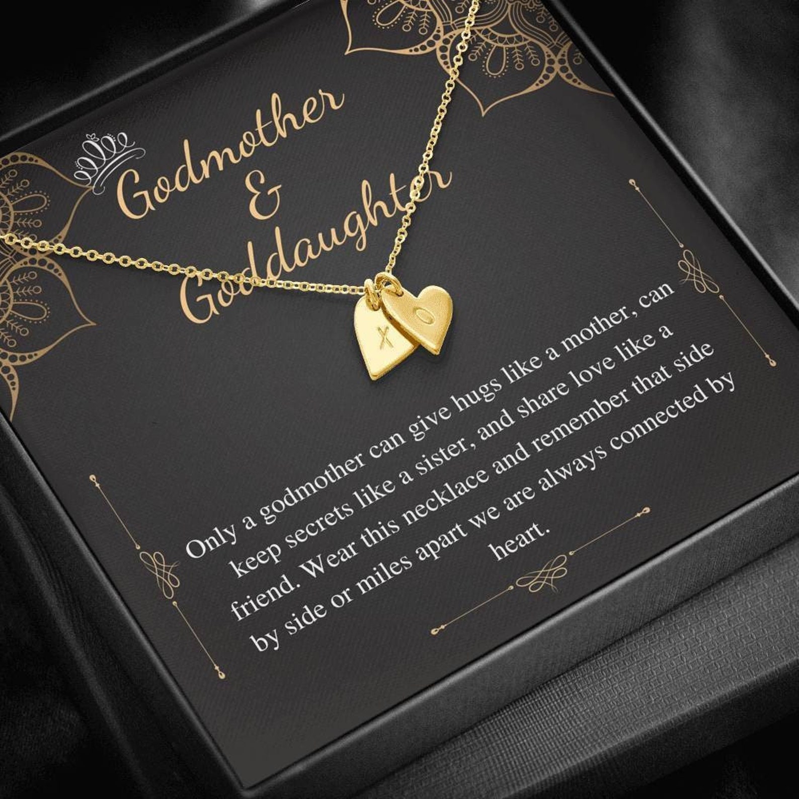 Godmother and Goddaughter Necklace Godmother Mothers Day - Etsy