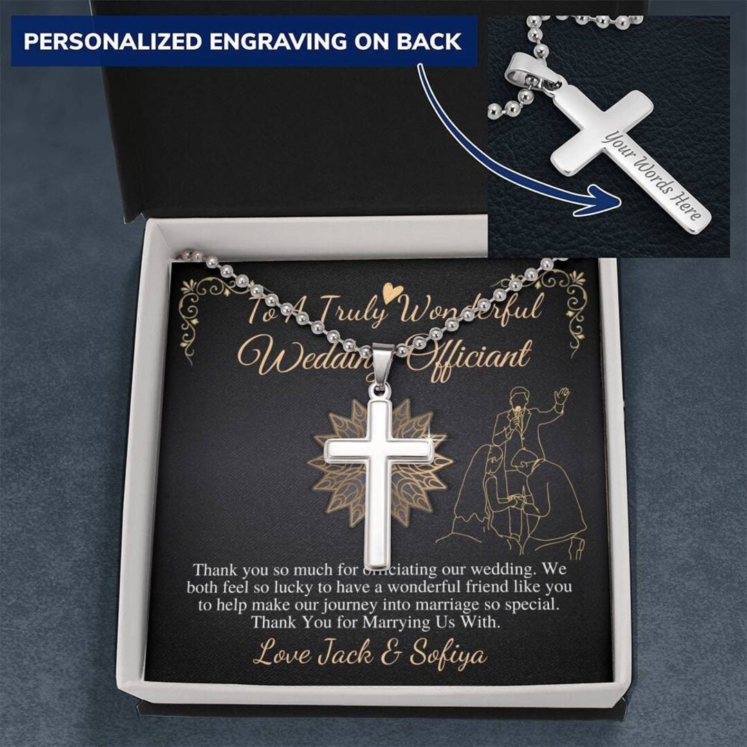 Wedding Officiant Gift Personalized Gift for Wedding Officiant Man ...