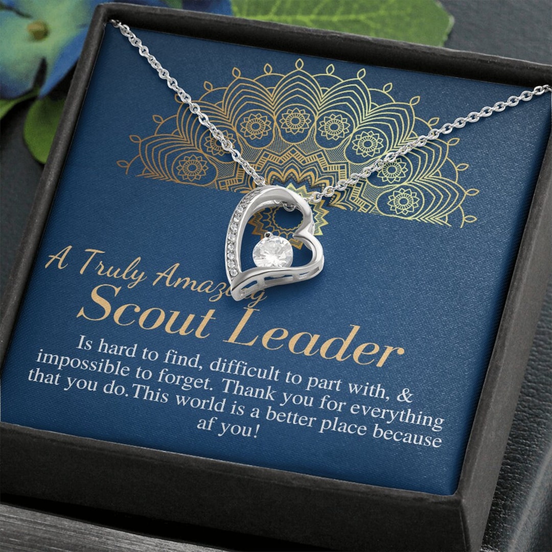 Scout Leader Gift Necklace, Girl Scout Leader Gift, Girl Scout Leader ...
